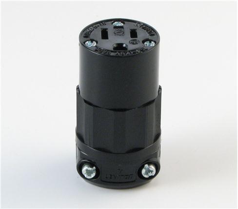 Leviton #5269-CB Female Edison Blk