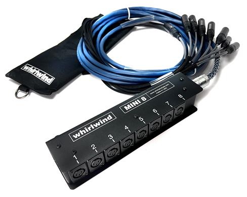 Whirlwind Mini 8-Ch XLR Snake 50'